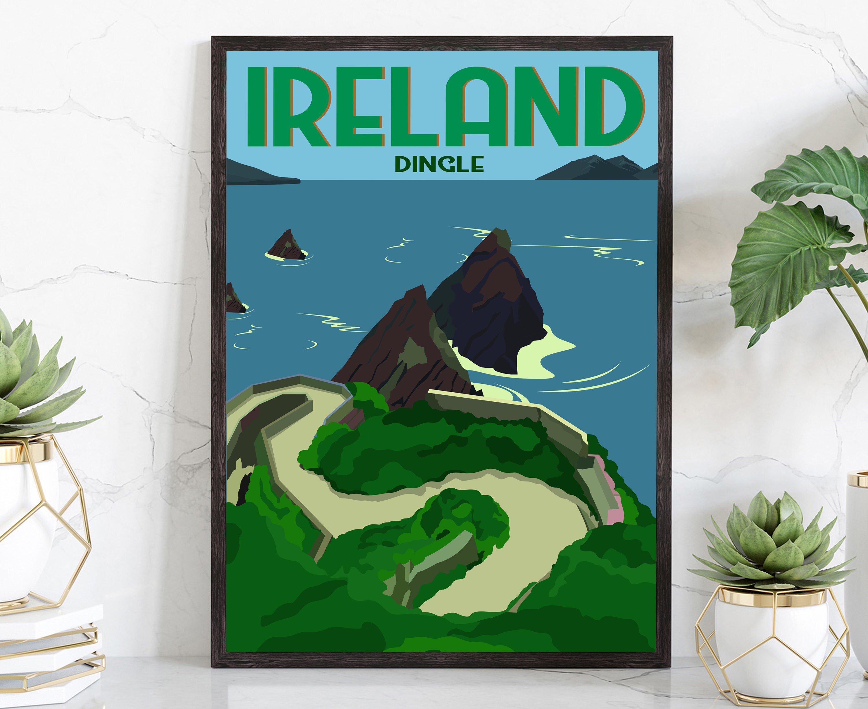 IRELAND POSTER Ireland Travel Poster Wall Art Ireland - Etsy