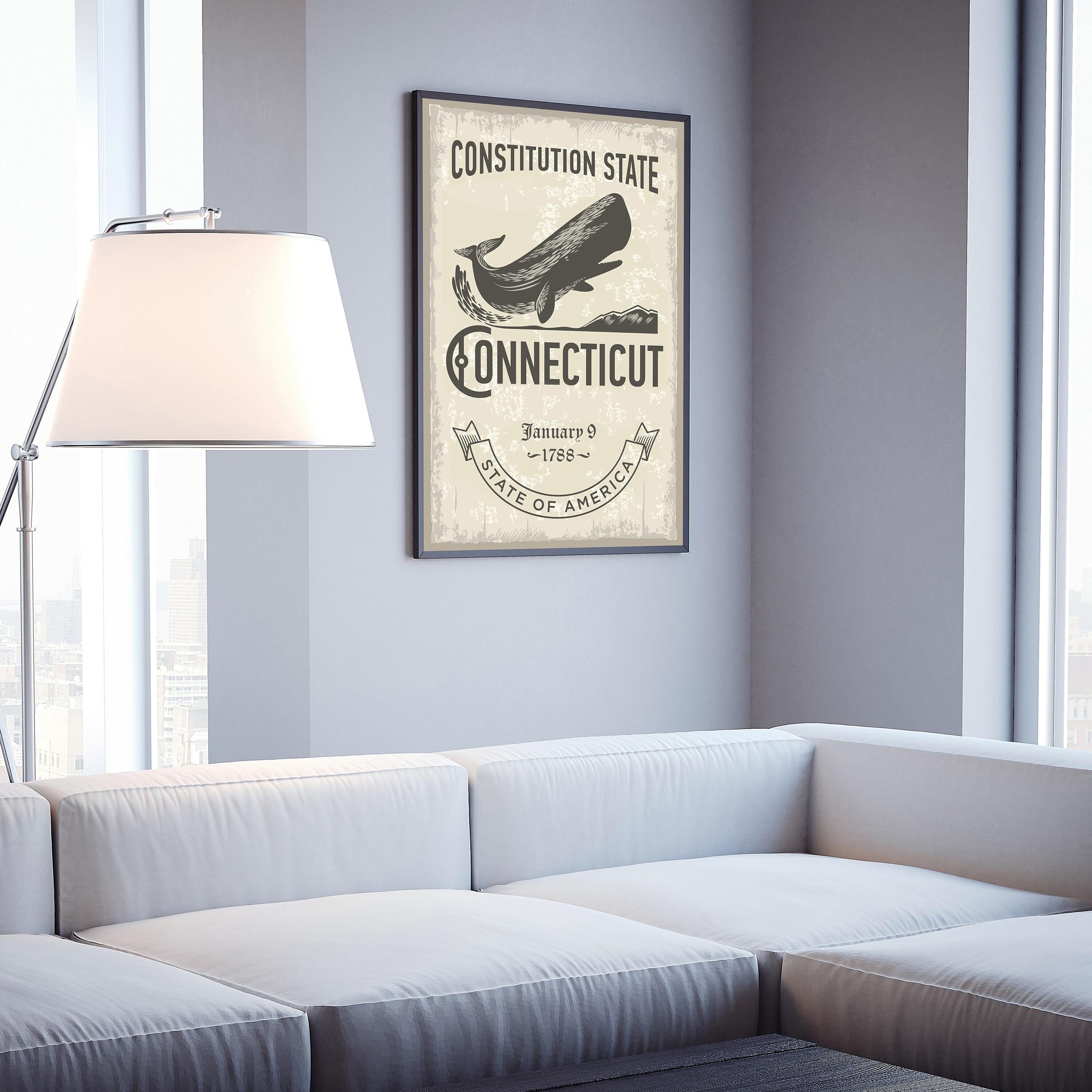Connecticut State Symbol Poster, Connecticut State Poster Print ...