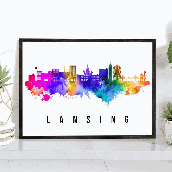 Lansing Skyline - Etsy