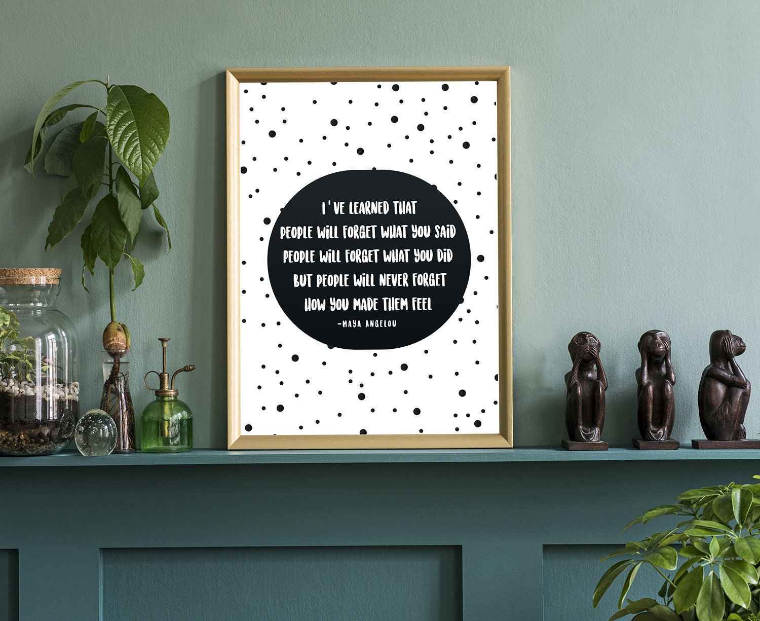 Maya Angelou Quotes, Home Wall Decoration, Office Wall Decoration ...
