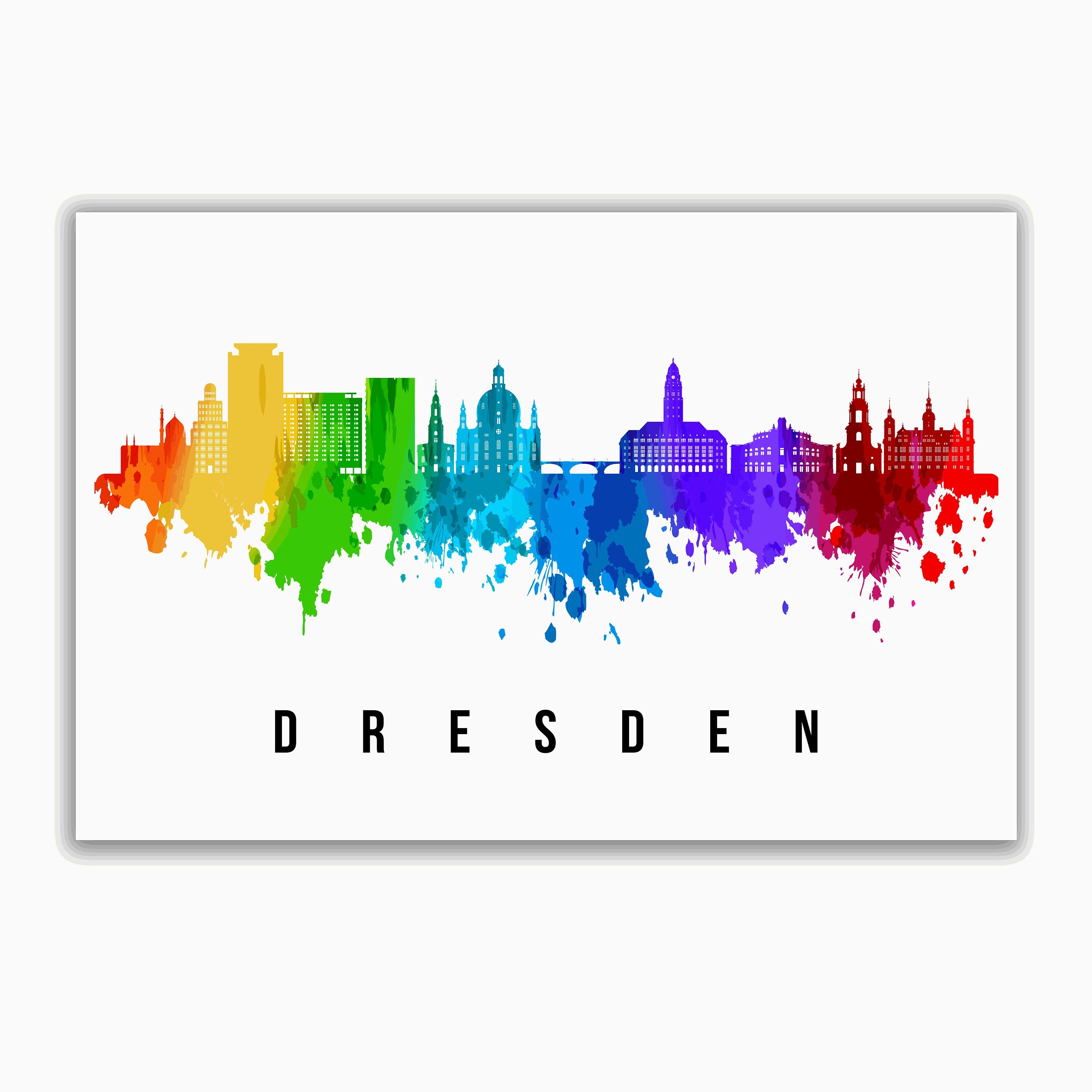 DRESDEN GERMANY Poster Skyline Poster Cityscape and - Etsy