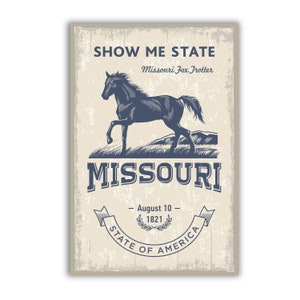 Missouri State Symbol Poster, Missouri State Poster Print, Missouri ...