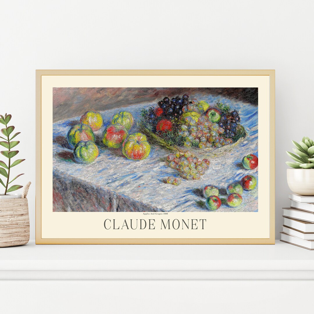 Claude Monet Painting Prints, Museum Gallery Exhibition Poster, Claude ...
