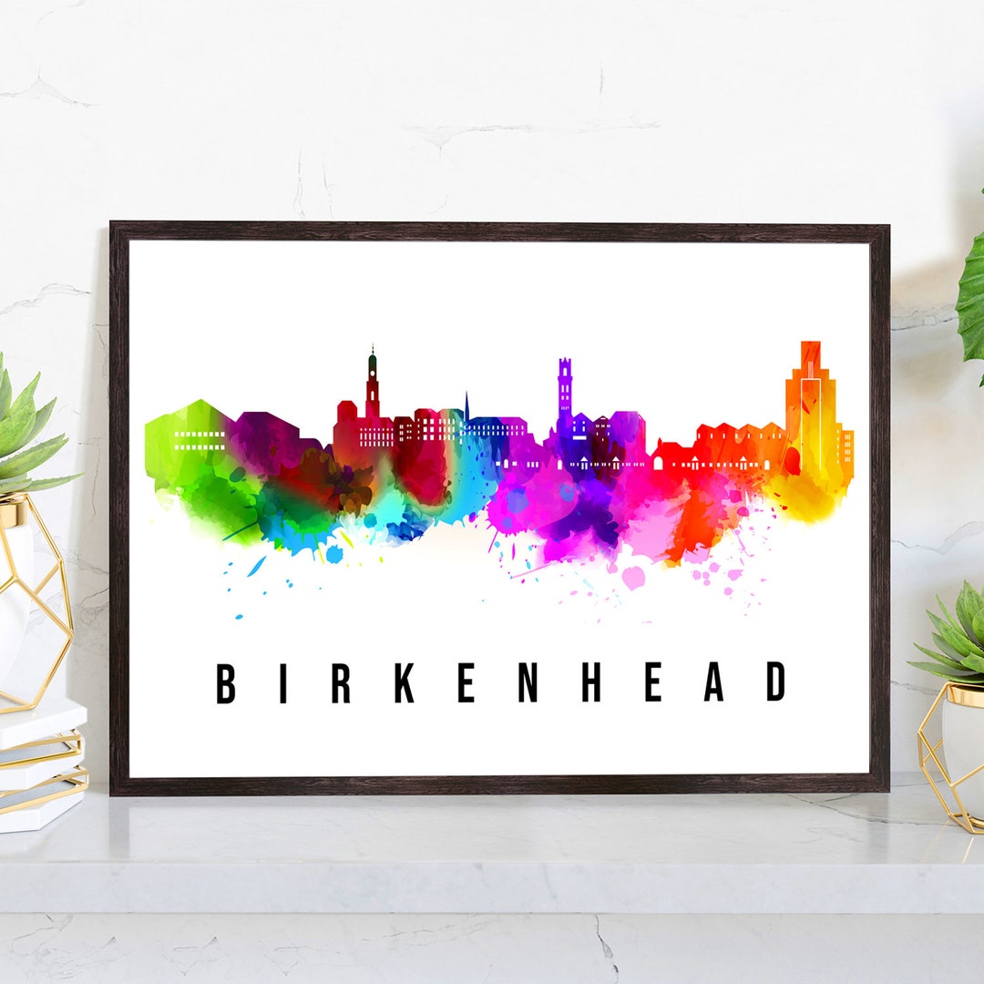 Birkenhead England Poster, Skyline Poster Cityscape Poster, Landmark ...