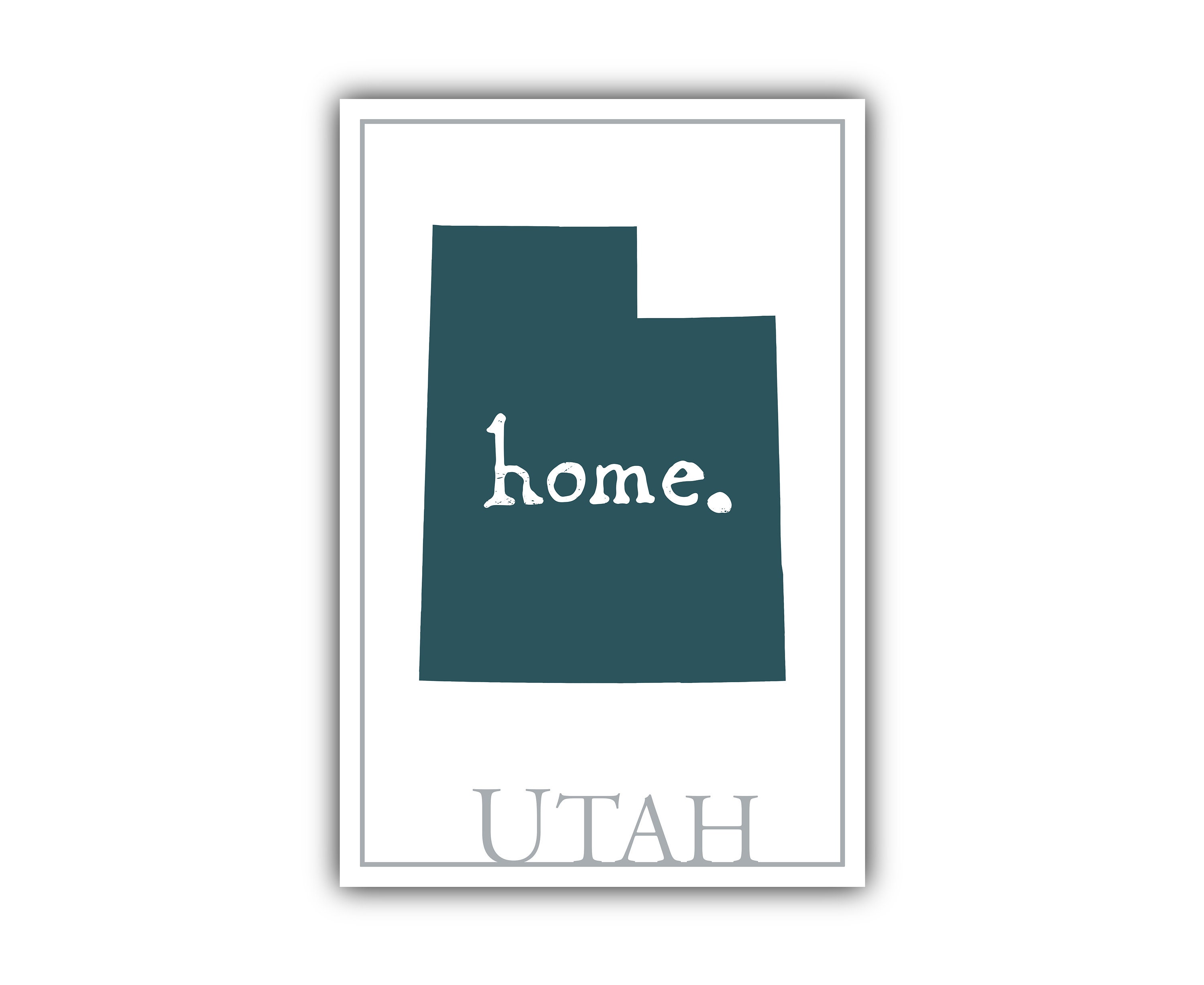 Utah Map Wall Art Utah Modern Map Print City Map Wall Decor - Etsy