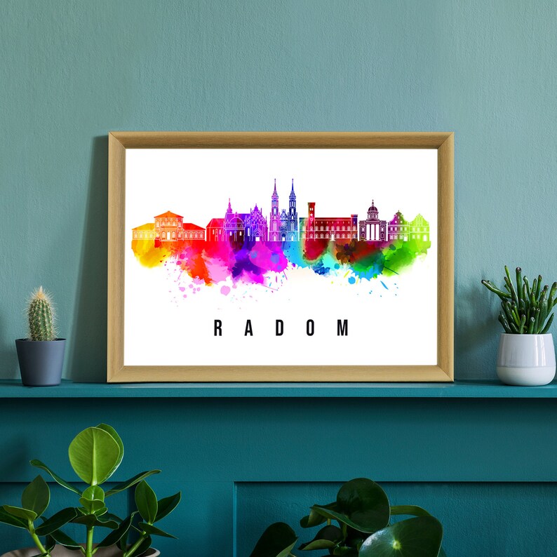 Radom Poland Poster, Skyline Poster Cityscape Poster, Poland Landmark ...