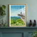 Retro Style Travel Poster, Virginia Vintage Rustic Poster Print, Home ...