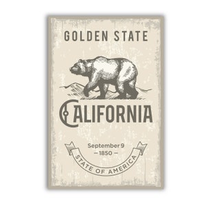 California State Symbol Poster, California State Poster Print ...