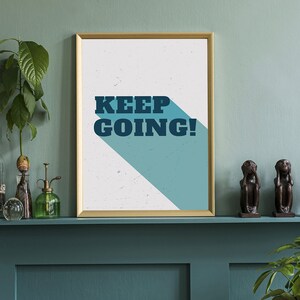 Keep Going, Gym Poster, Gym Quote, Gym Décor, Home Gym, Home Gym Décor ...