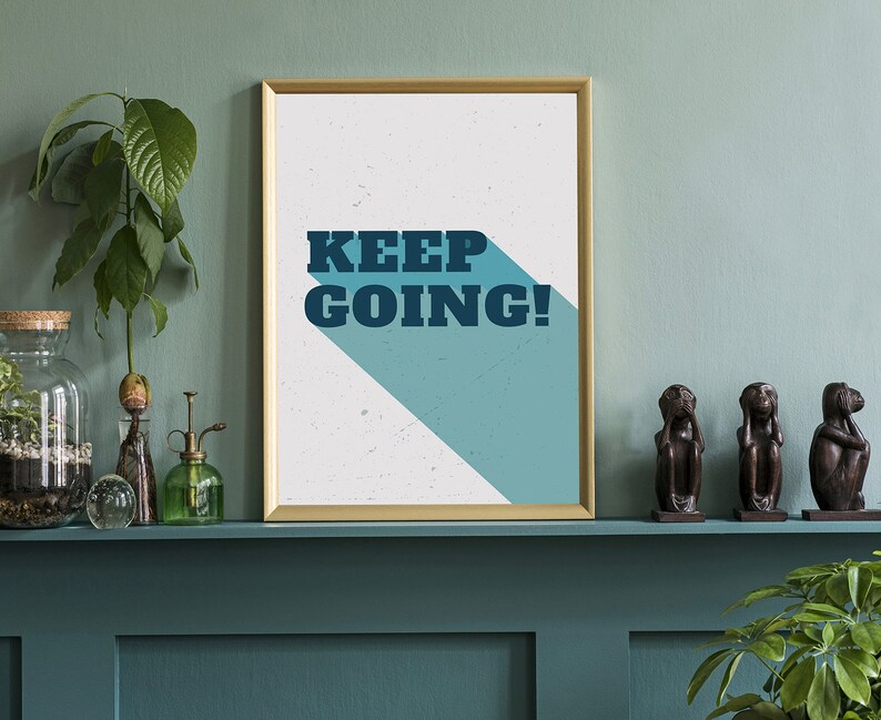 Keep Going Gym Poster Gym Quote Gym Décor Home Gym Home - Etsy