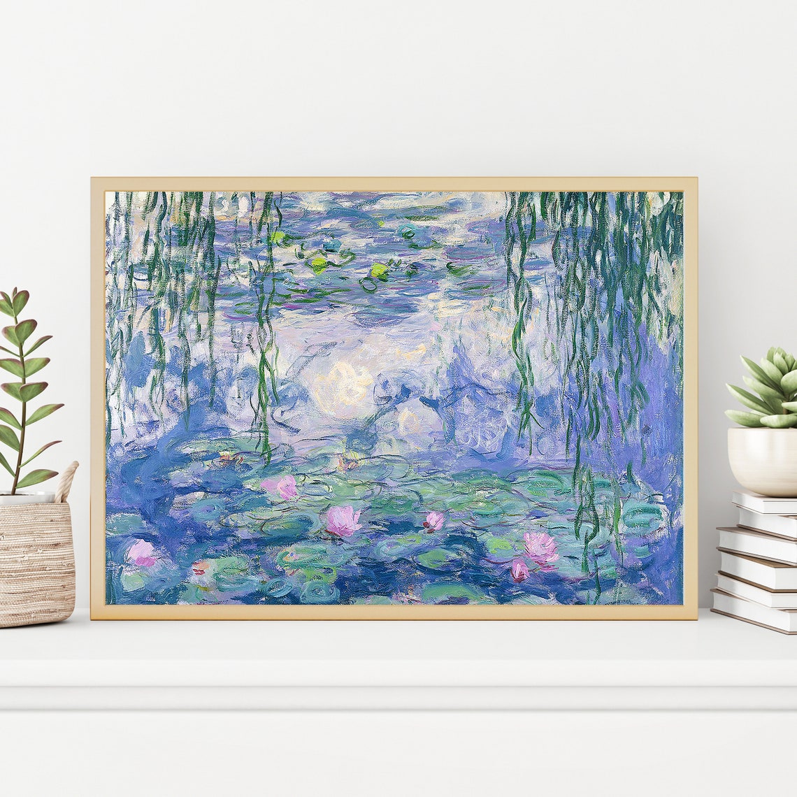 Claude Monet Painting Prints, Museum Gallery Exhibition Poster, Claude ...