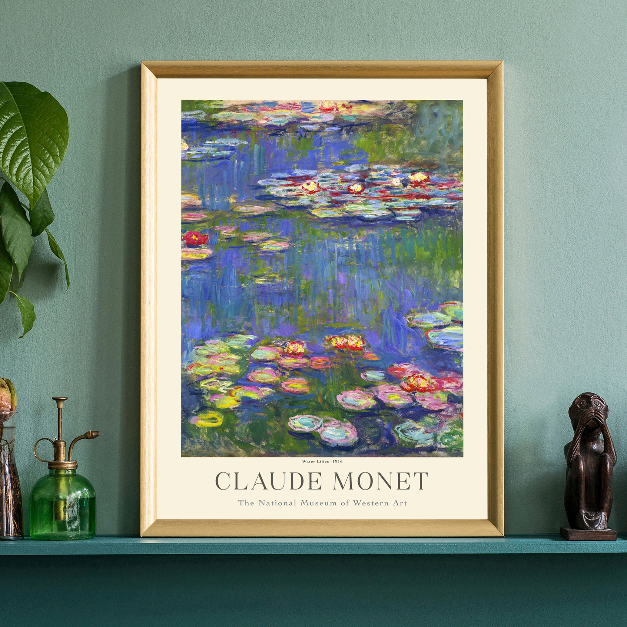 Claude Monet Painting Prints, Museum Gallery Exhibition Poster, Claude ...