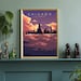 Retro Style Travel Poster, Chicago Vintage Rustic Poster Print, Home ...