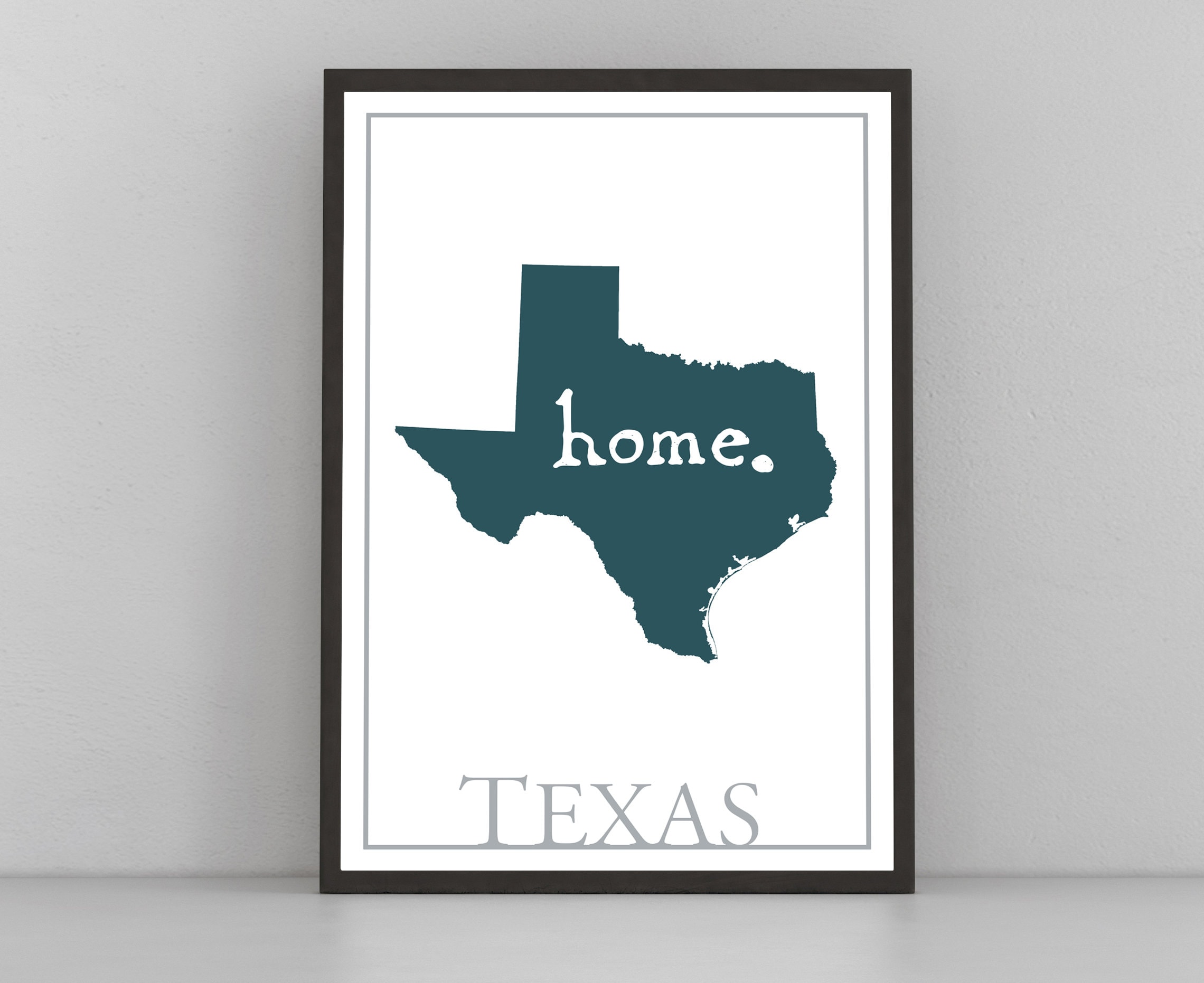 Texas Map Wall Art Texas Modern Map Poster Print City Map | Etsy