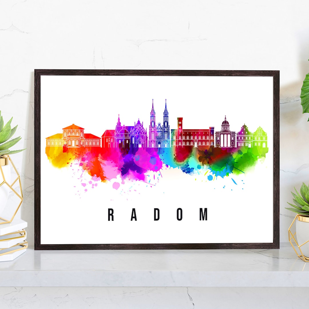 Radom Poland Poster, Skyline Poster Cityscape Poster, Poland Landmark ...