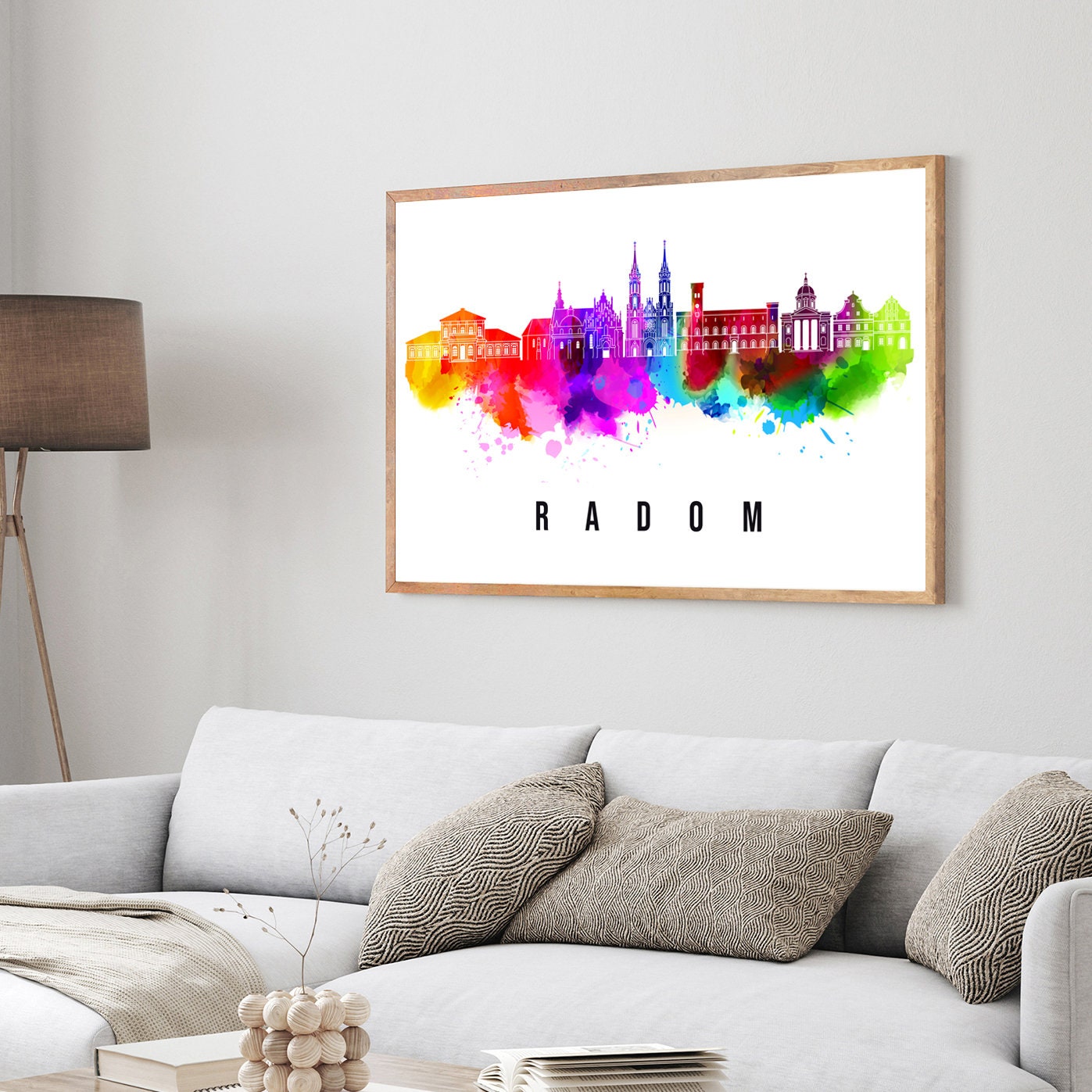Radom Poland Poster, Skyline Poster Cityscape Poster, Poland Landmark ...