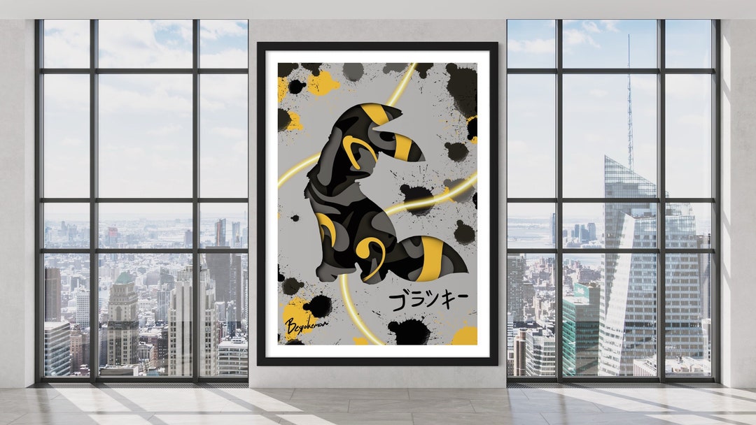Umbreon Shadow Style Print - Etsy