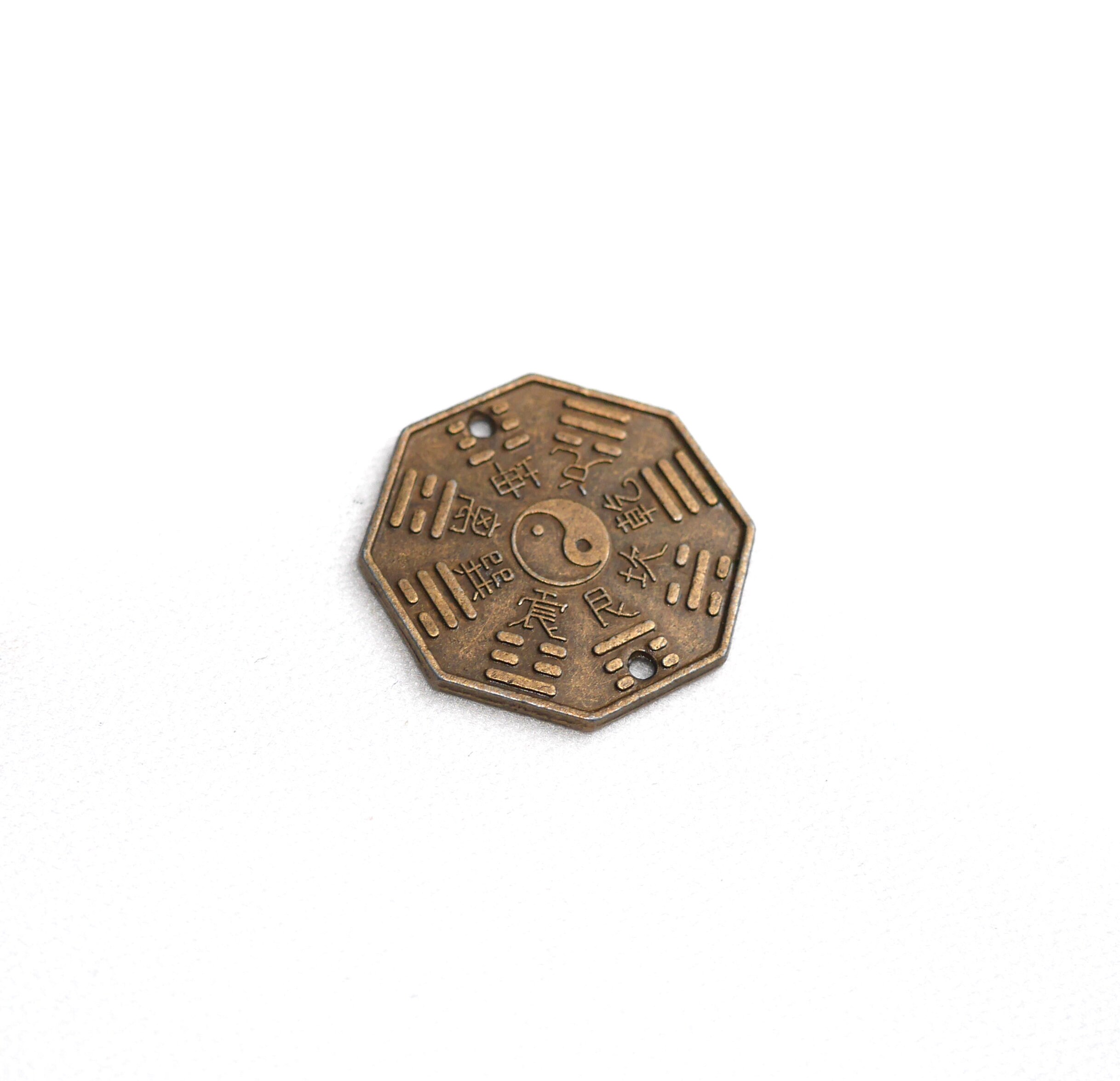 1/5pcs Chinese Octagon Coin Decoration Chinese Spacer Feng | Etsy