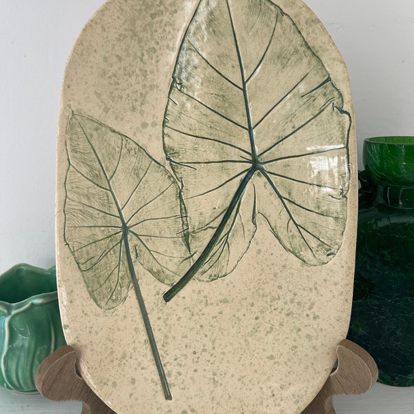 Ceramic Elephant Ear Tray - Etsy