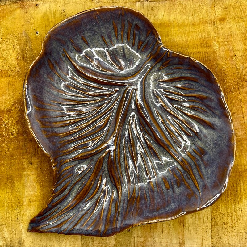 Ceramic Leaf Plate - Etsy