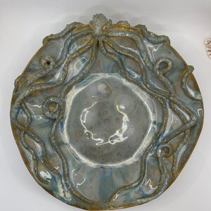 Octopus Wavy Bowl, Kracken Soap Dish, Coastal Decor, Octopus Trinket ...