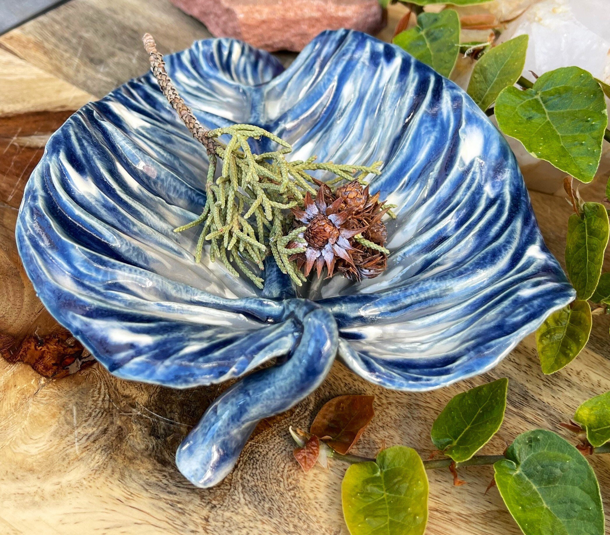Leaf Dish Leaf Plate Handmade Ceramic Jewelry Dishtrinket - Etsy
