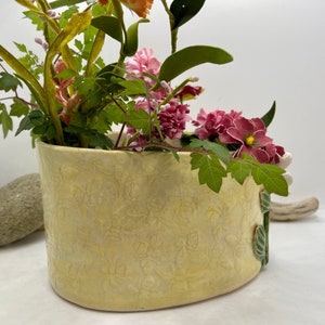 Handmade Ceramic Honey Nee Planter, Clay Flower Pot, Blossom Vase - Etsy