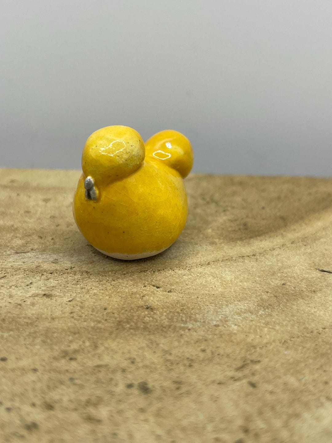 Buff Silkie Hand-sculpted Hen Miniature • Ceramic Farmyard Collectible ...