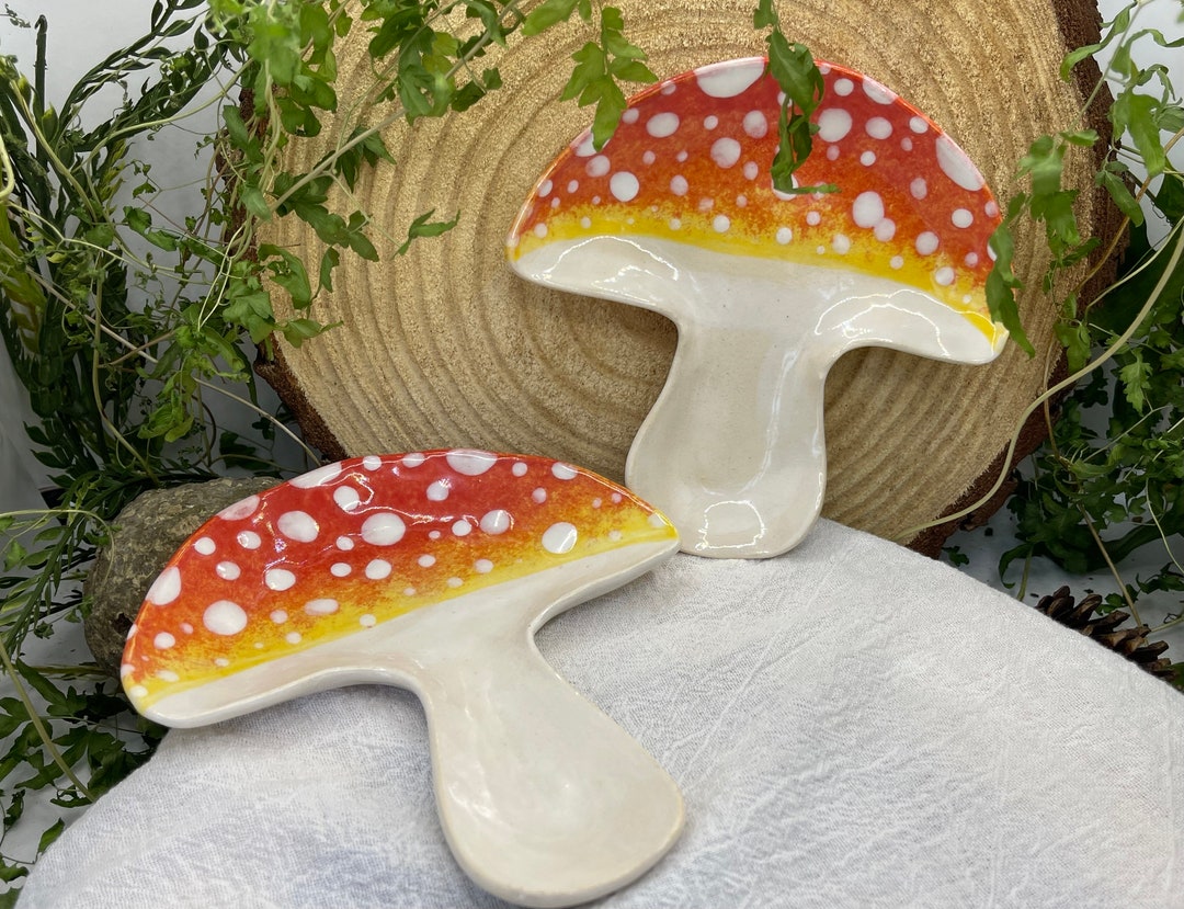 Handmade Ceramic Mushroom Dish, Fly Agaric Decor - Etsy
