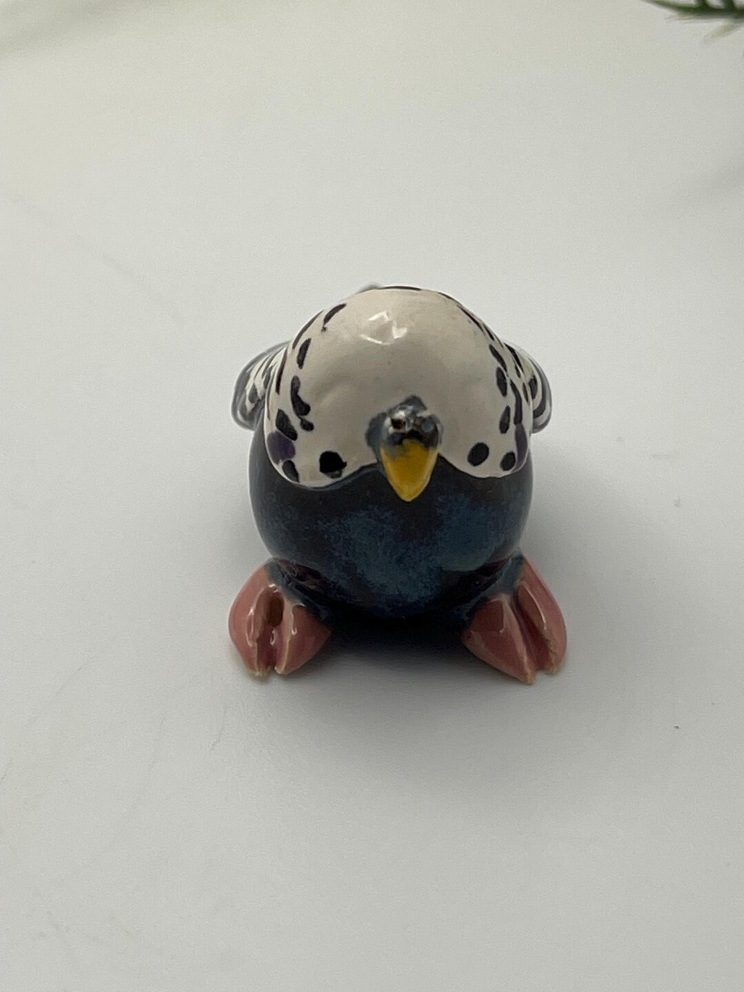 Ceramic Parakeet Miniature Figurine, Budgie Figure, - Etsy