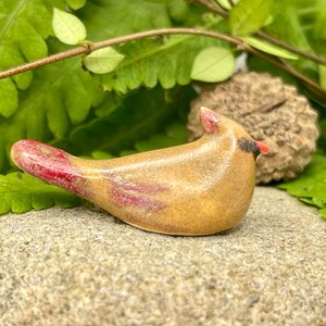 Ceramic Handmade Cardinal Bird Figurine female - Etsy