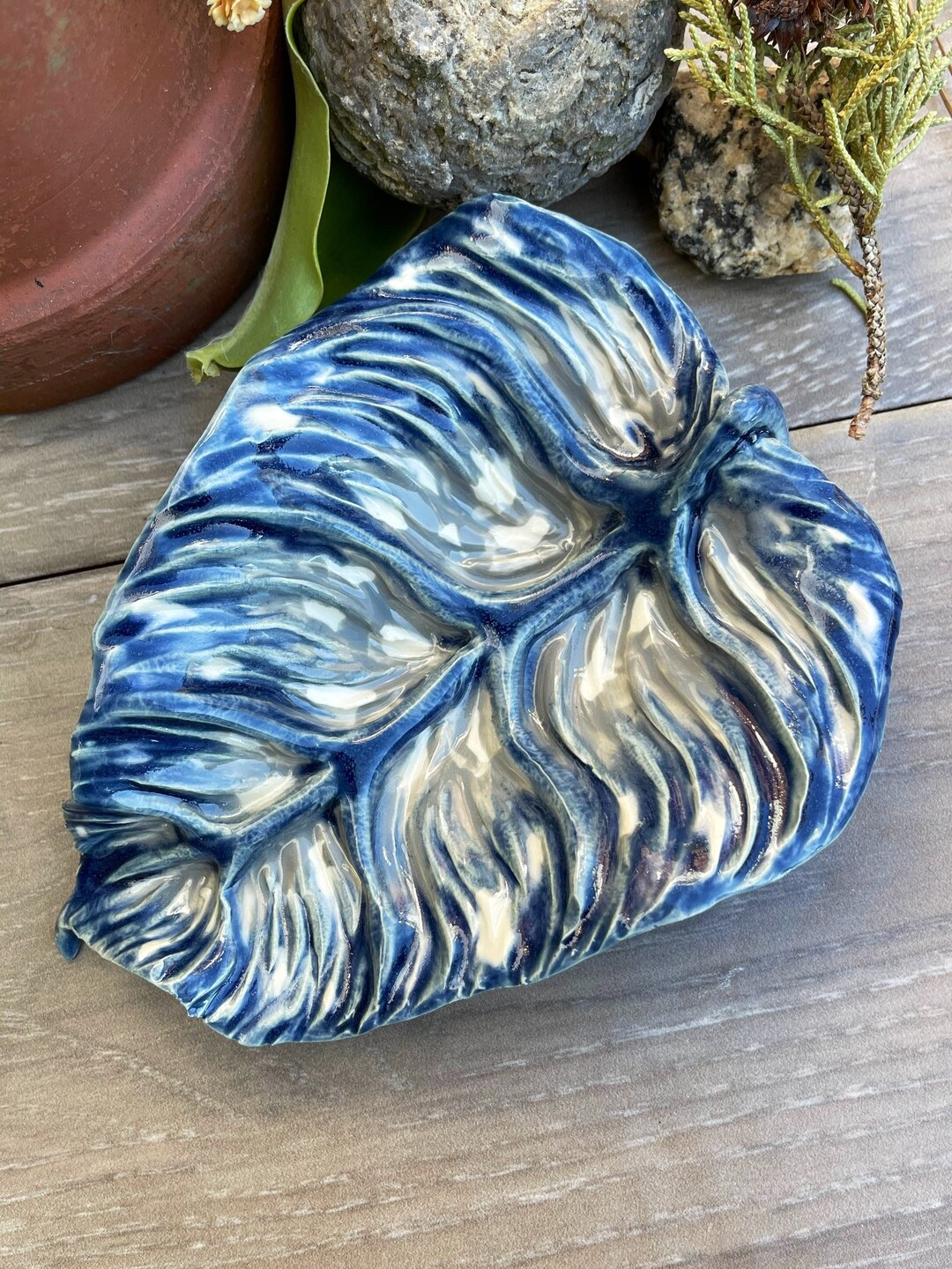Leaf Dish, Leaf Plate, Handmade Ceramic, Jewelry Dish,trinket Bowl ...