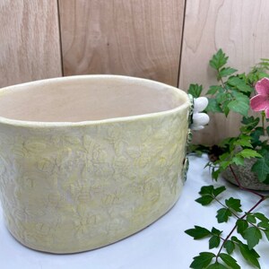 Handmade Ceramic Honey Bee Planter, Clay Flower Pot, Blossom Vase - Etsy