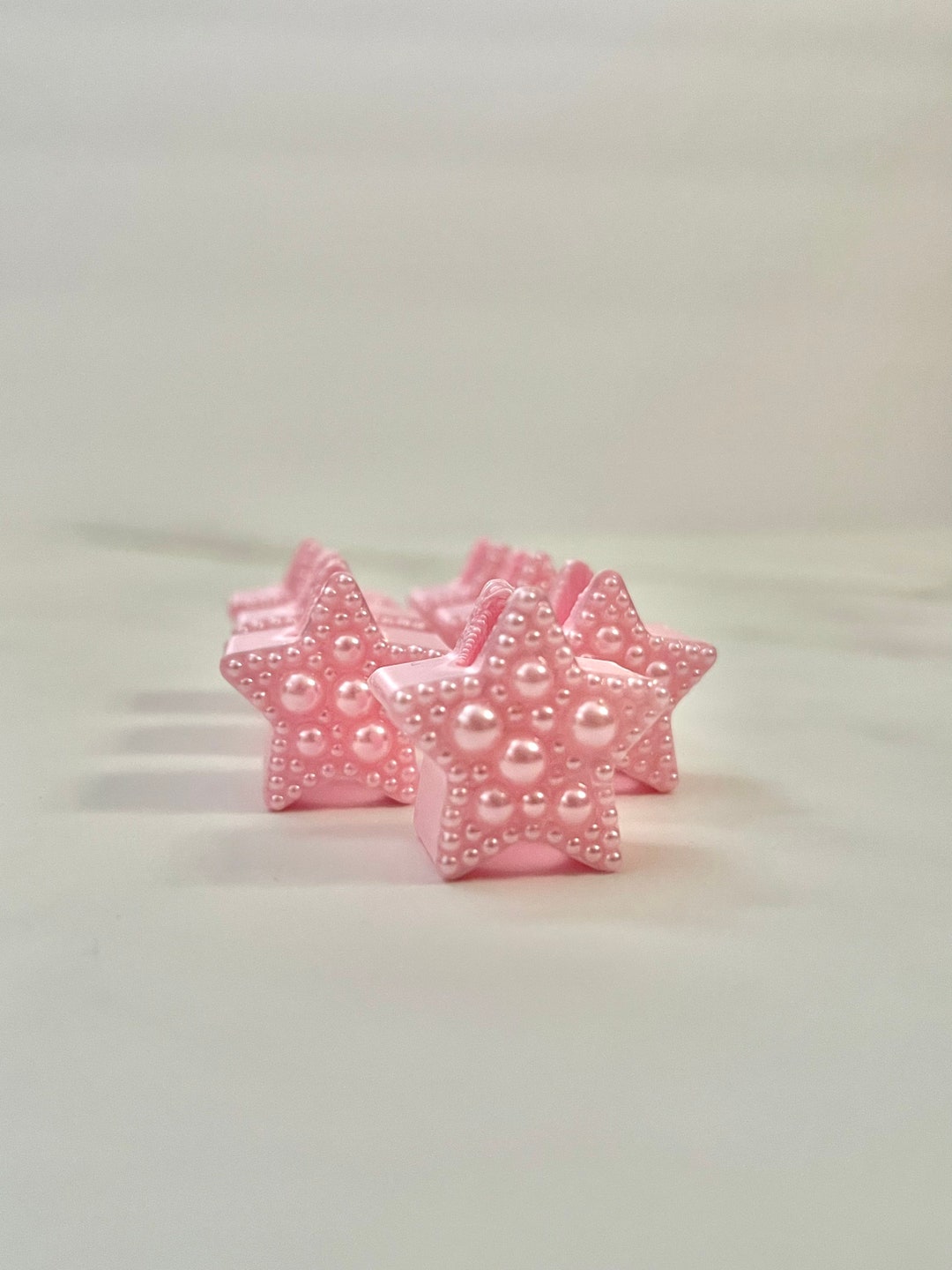 Pink Pearl Star Straw Topper - Etsy