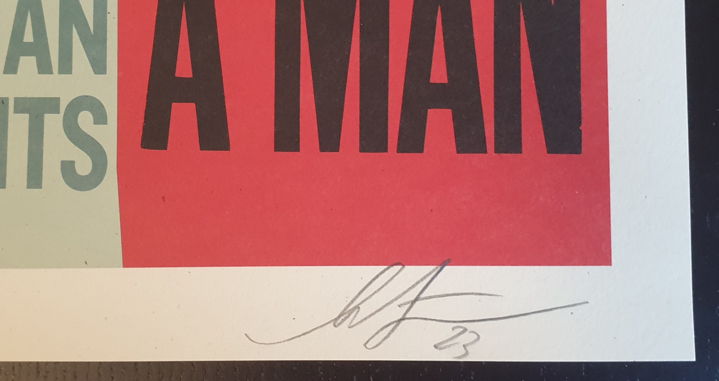 Poster Shepard Fairey OBEY SIGNED Voting Rights Are Human Rights 2023 Open Large Format Edition ...