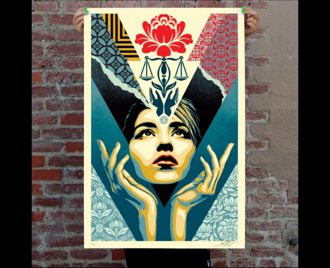 Signed Large Format Poster - Uplift Justice - Shepard Fairey (OBEY ...