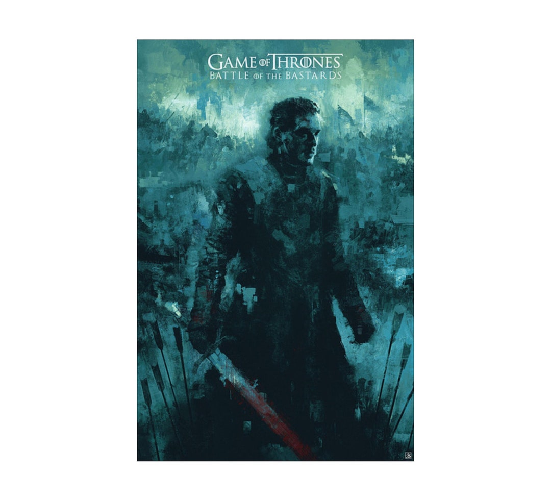 Large Format Poster Battle of the Bastards Game of Thrones Karl ...