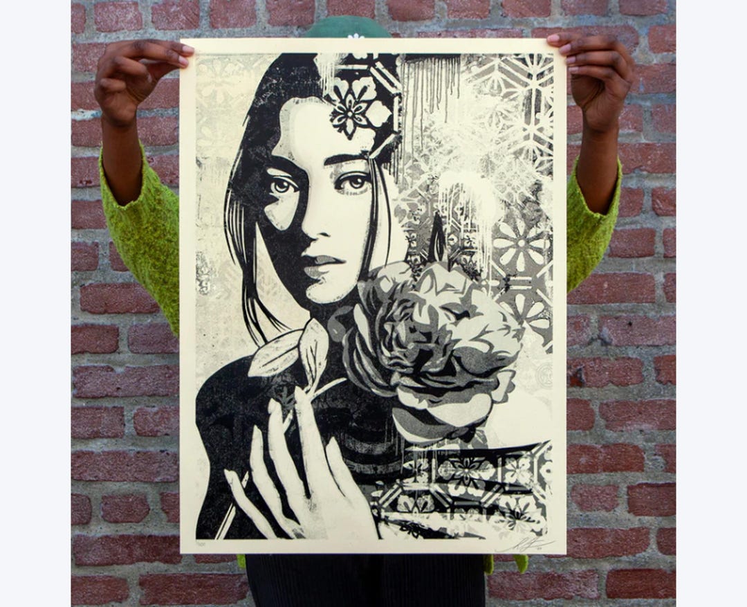 Signed Poster - Incarnation (silver) - Shepard Fairey (OBEY) - Limited ...