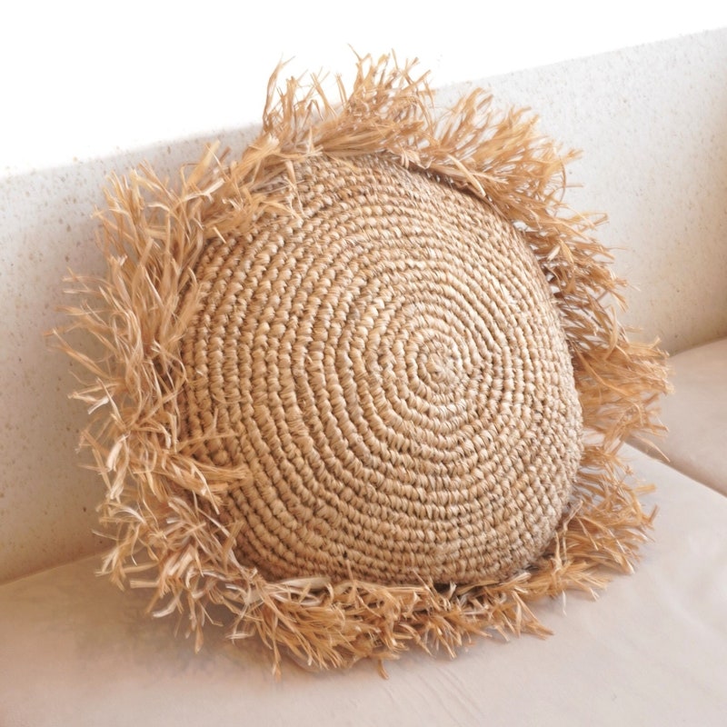 Straw Cushion - Etsy