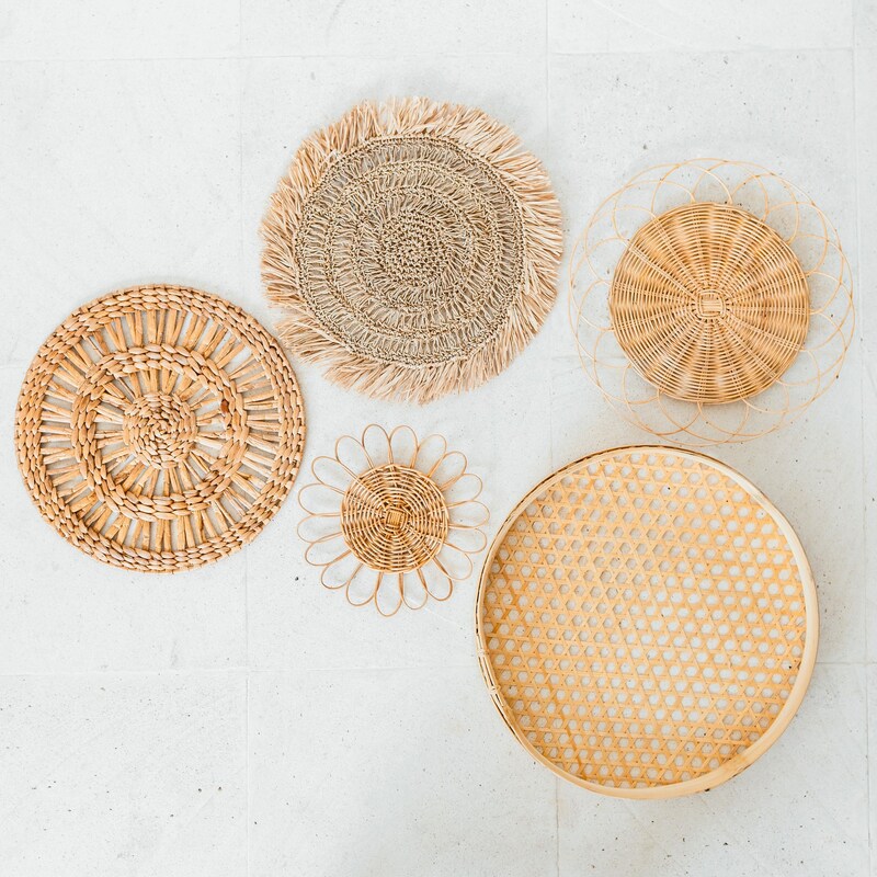 Rattan Wall Decor - Etsy