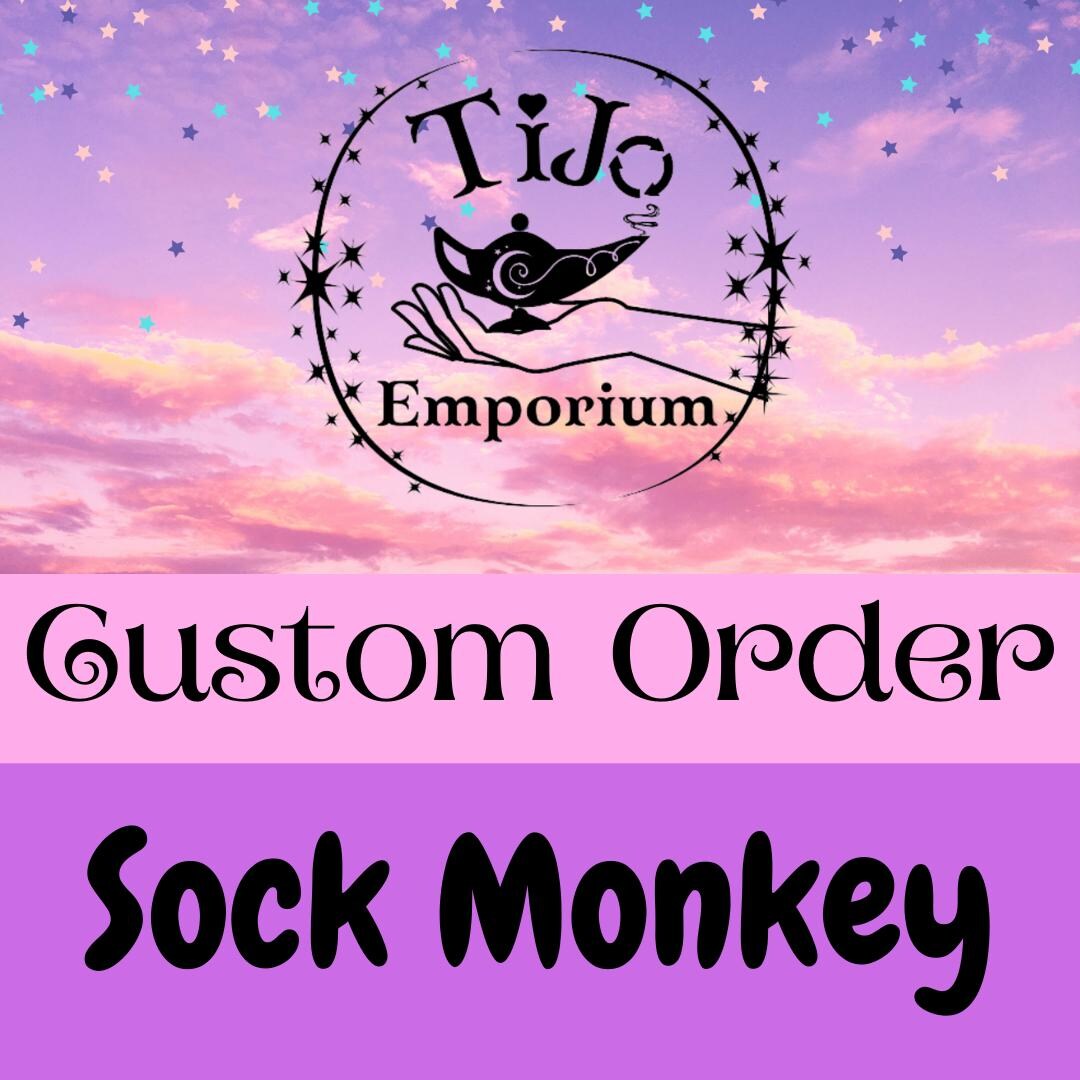 Custom Handmade Sock Monkey Personalized One-of-a-kind Gift - Etsy