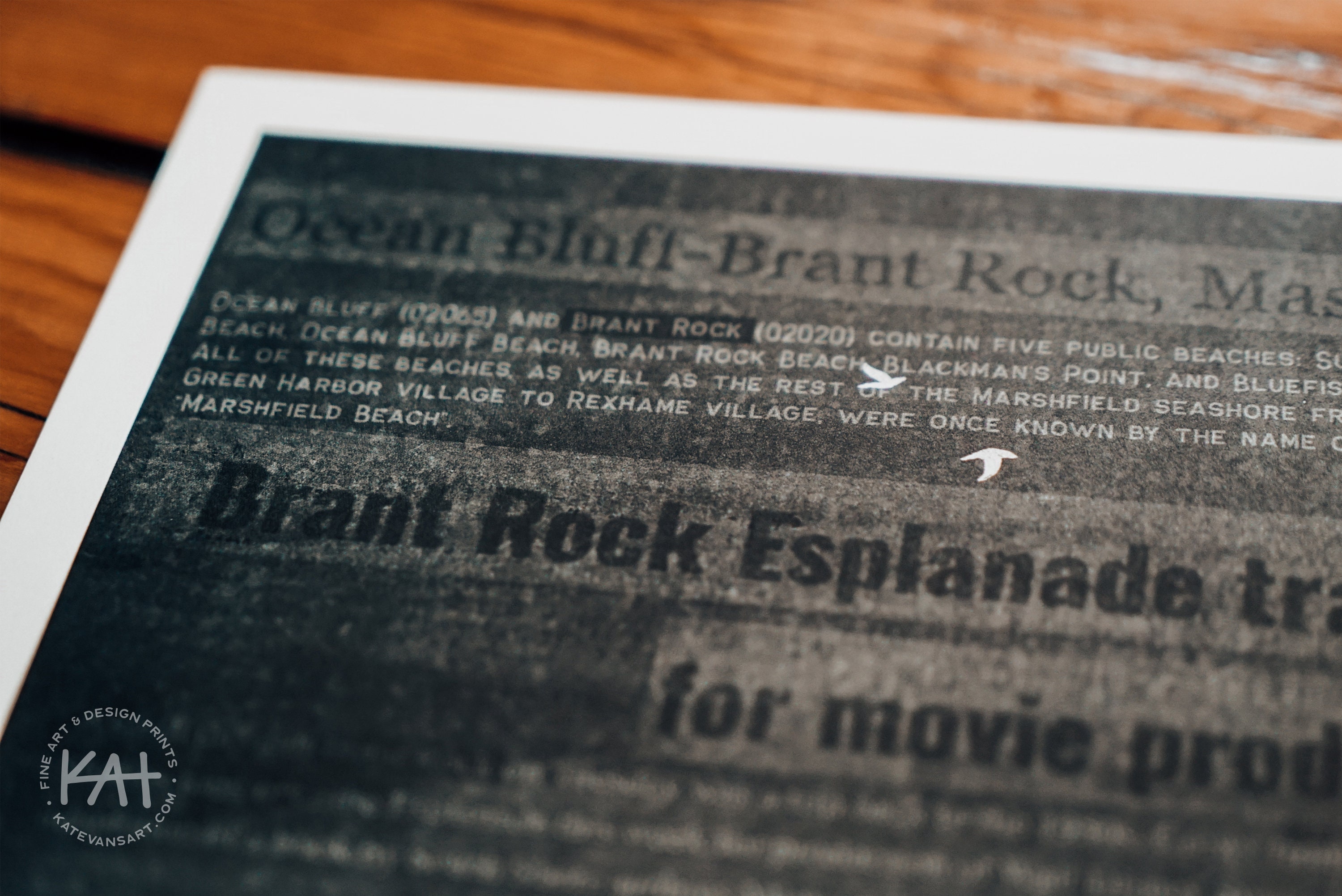 Brant Rock Massachusetts Collage Art Print Brant Rock - Etsy