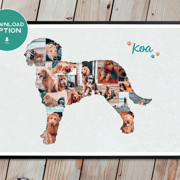 Dog Collage Portrait - Etsy