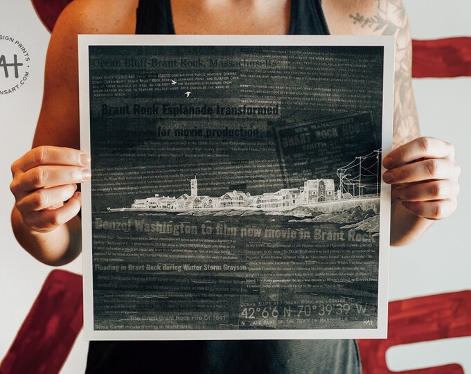Brant Rock Massachusetts Collage Art Print | Brant Rock History ...