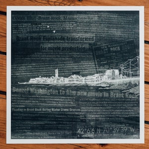 Brant Rock Massachusetts Collage Art Print Brant Rock - Etsy