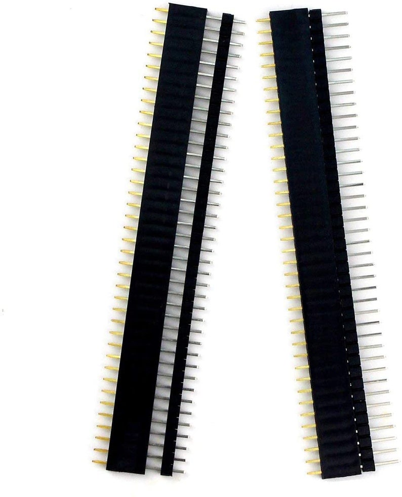 Pin or Female Header Edge Pins Strip 0.1" 2.54mm for Breadboard PCB for ...