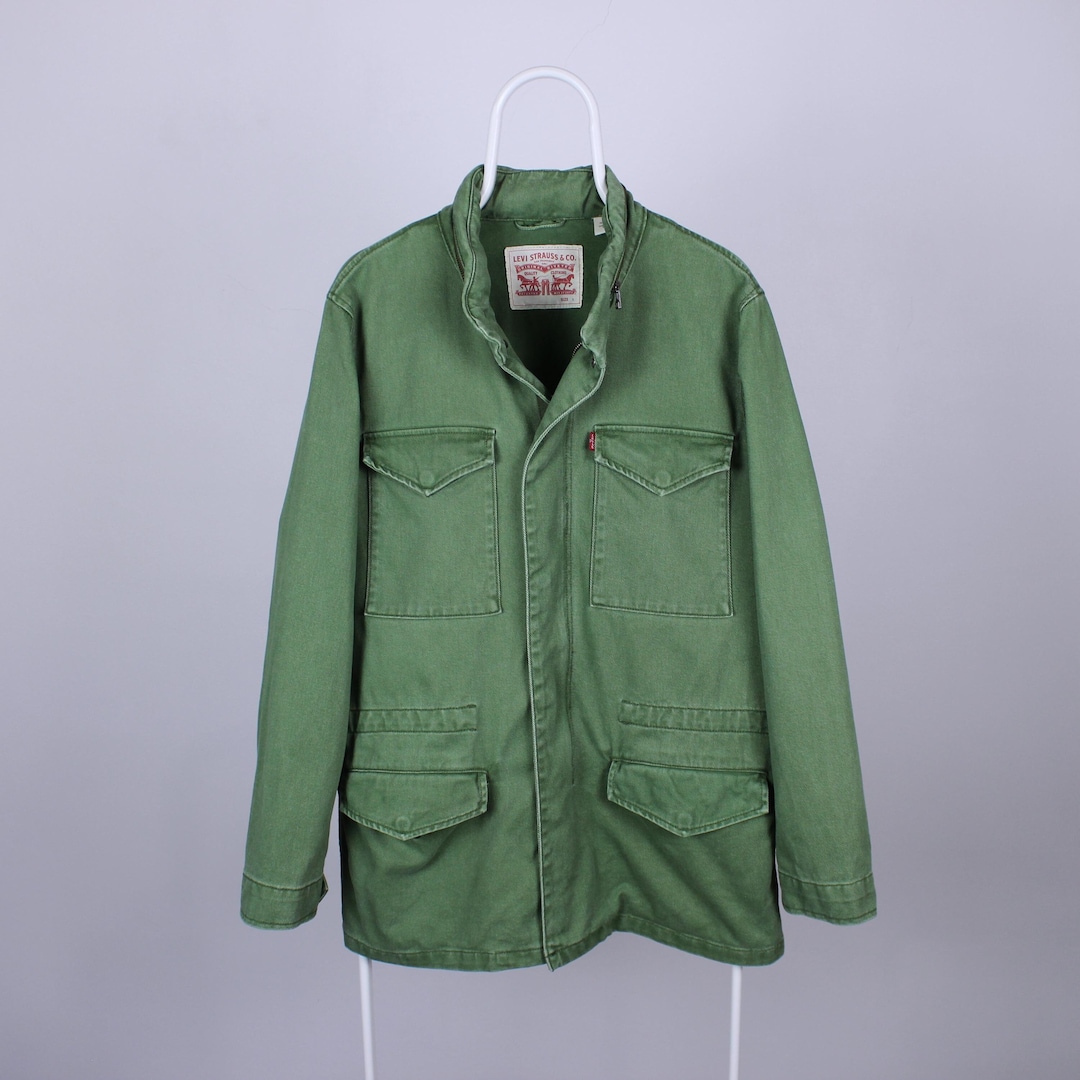 Levis Jacket Military Multi Pocket Green Olive M L Heavy - Etsy