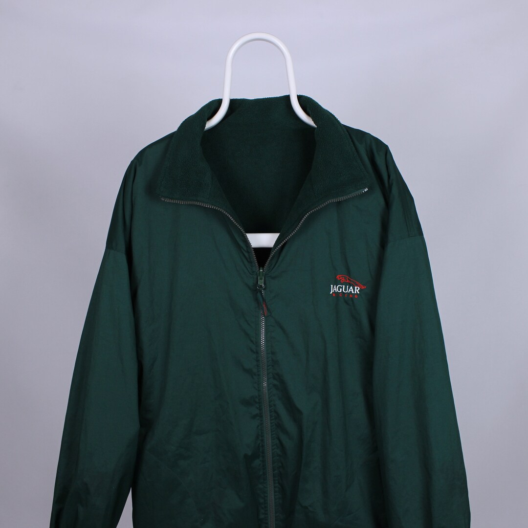 Jaguar Racing Reversible Double Jacket Fleece Nylon L XL - Etsy