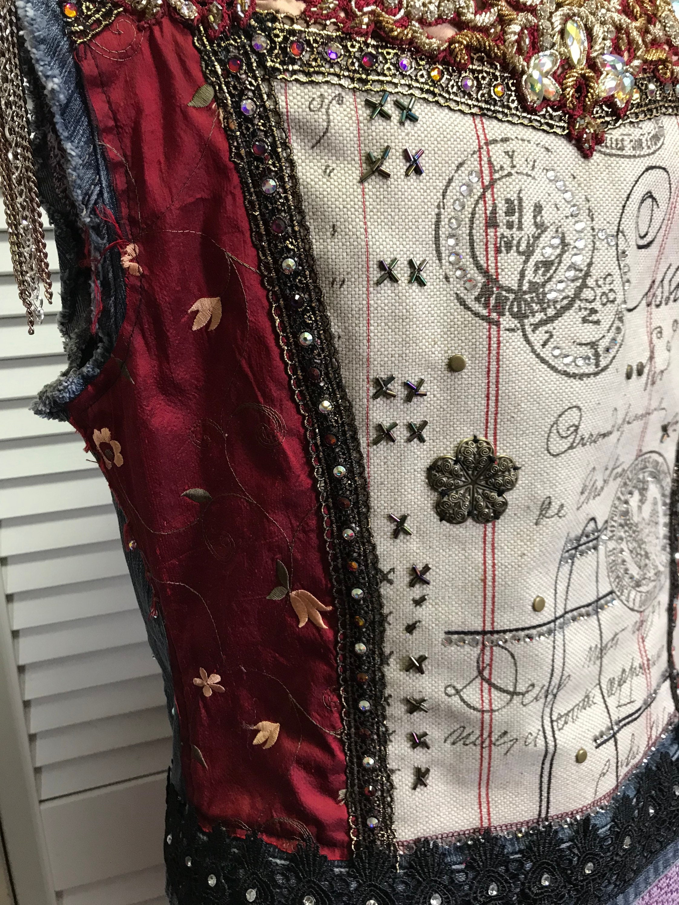 Festival Burningman Glitter Vest Handcrafted - Etsy