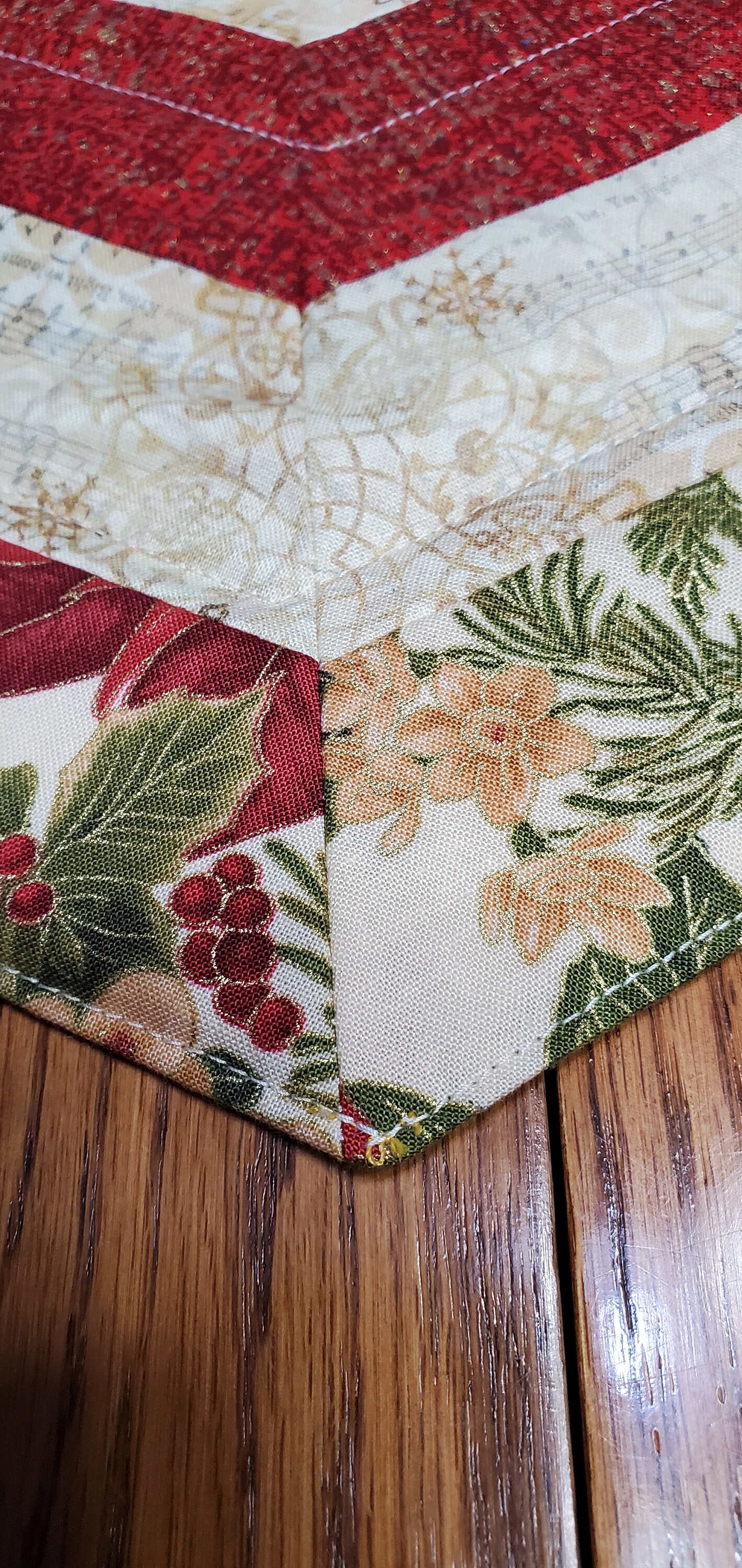 Mix and Match Reversible Hexagon Table Topper You Choose Christmas - Etsy